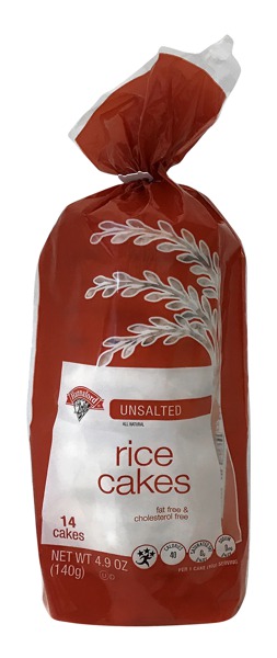 Hannaford Unsalted Rice Cakes - 1Source