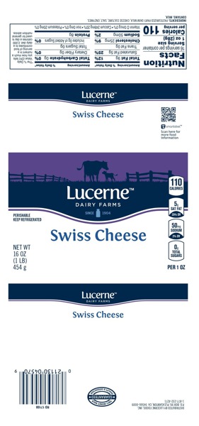 Lucerne Dairy Farms, Swiss Cheese - 1Source