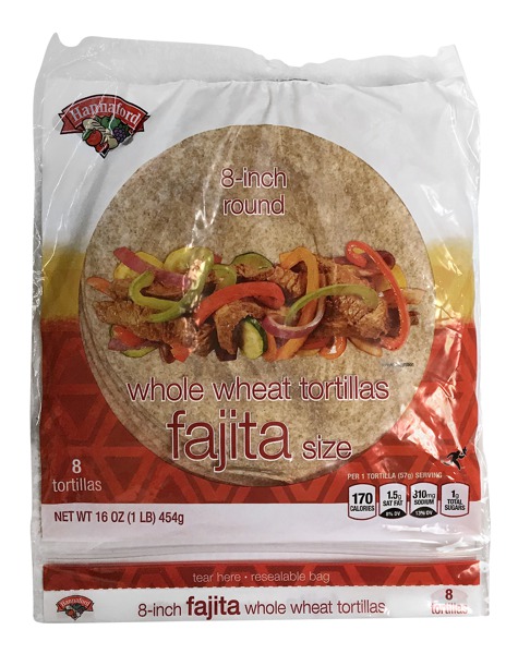 Hannaford 8-Inch Round Whole Wheat Tortillas Fajita - 1Source