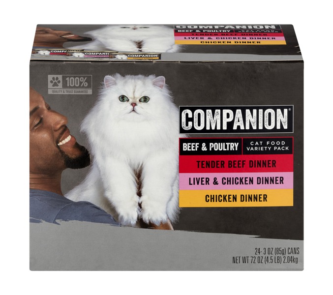Companion Cat Food Variety Pack Beef & Poultry - 1Source