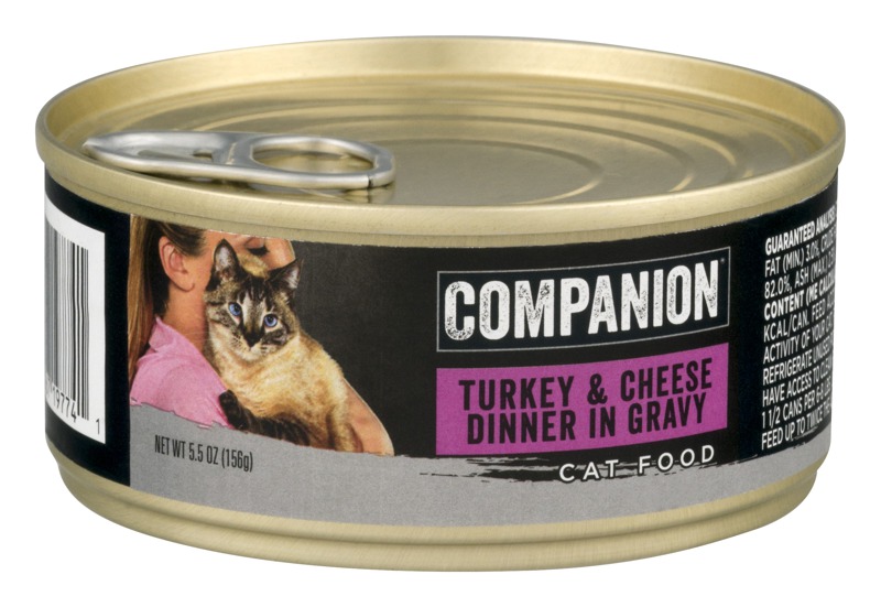 Companion Cat Food Turkey & Cheese Dinner In Gravy - 1Source