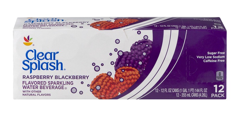 Clear Splash Raspberry Blackberry Flavored Sparkling Water Beverage - 1Source