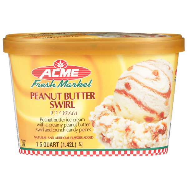 Acme Fresh Market PEANUT BUTTER ICE CREAM WITH A CREAMY PEANUT BUTTER ...