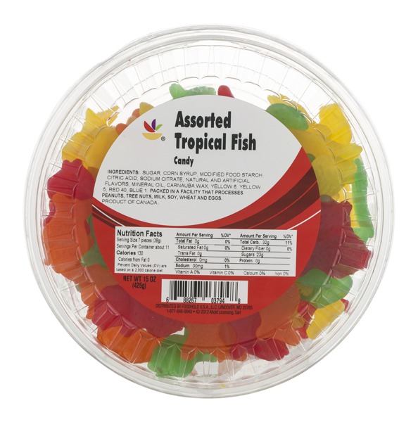Ahold Assorted Tropical Fish Candy - 1Source