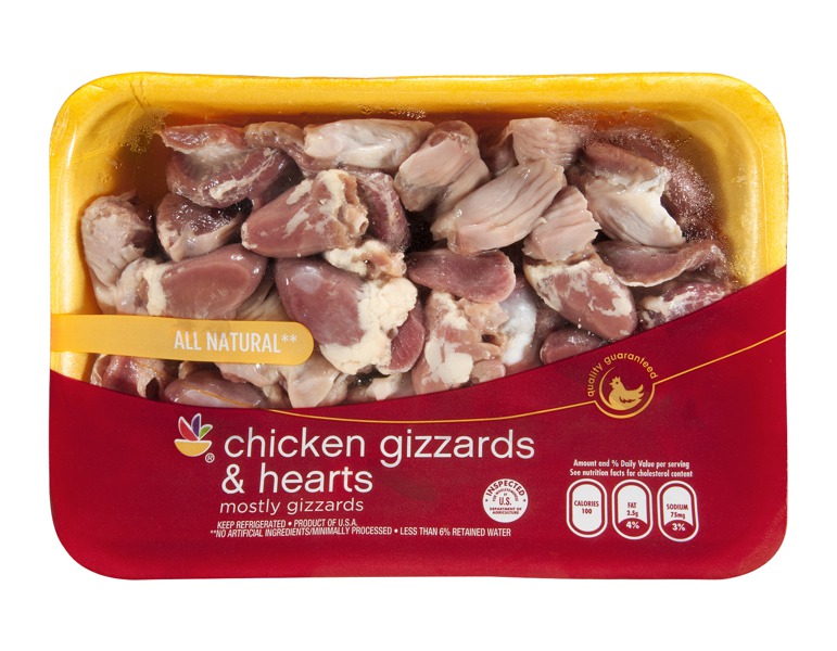 Ahold All Natural Chicken Gizzards & Hearts - Mostly Gizzards - 1Source