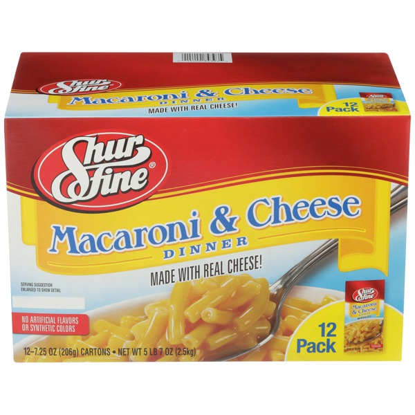 Shurfine Macaroni & Cheese Dinner - 1Source