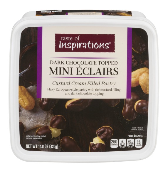 Taste Of Inspirations Dark Chocolate Topped Mini Eclairs - 1Source
