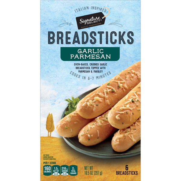 Signature Select GARLIC PARMESAN BREADSTICKS - 1Source