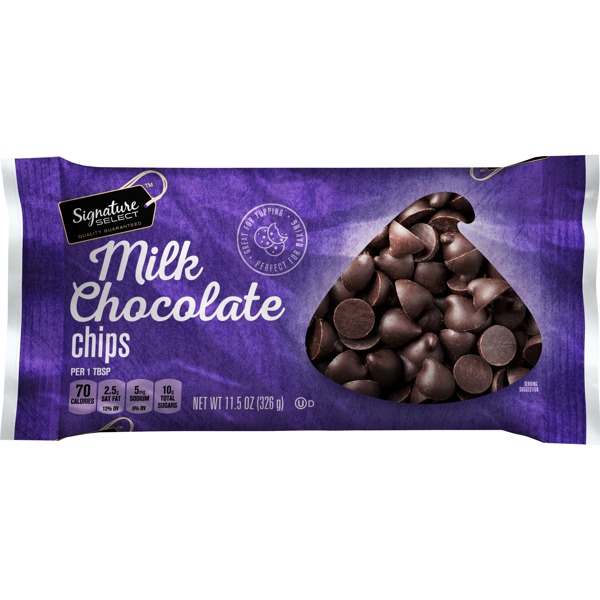 Signature Select MILK CHOCOLATE CHIPS - 1Source