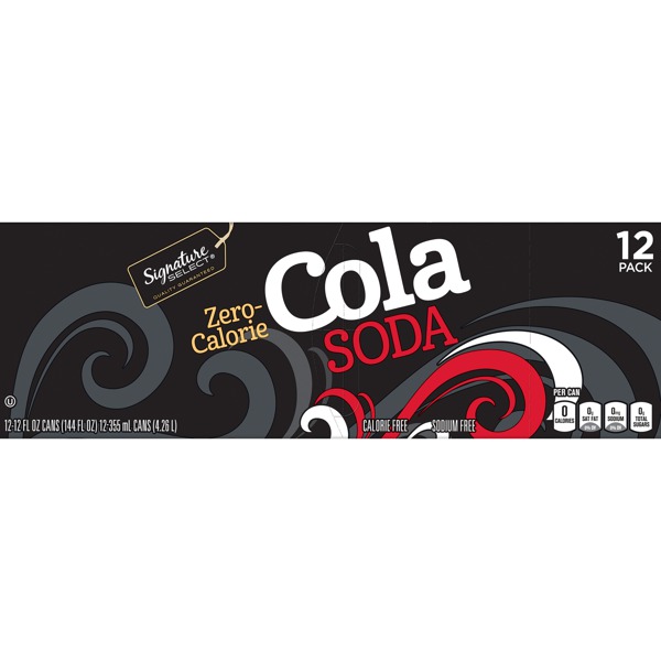 Signature Select ZERO-CALORIE COLA SODA - 1Source