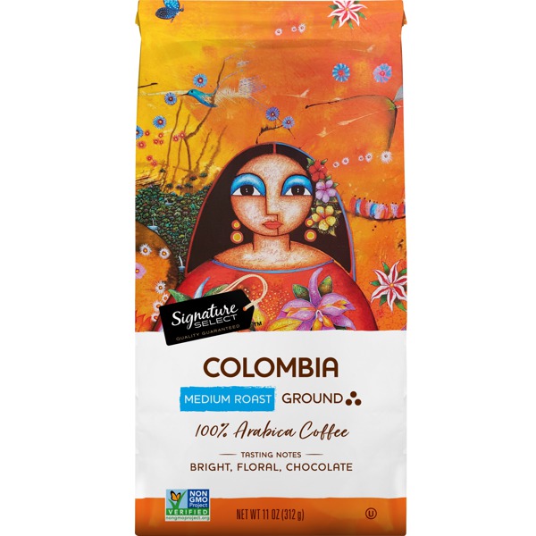 Signature Select COLOMBIA MEDIUM ROAST GROUND COFFEE - 1Source