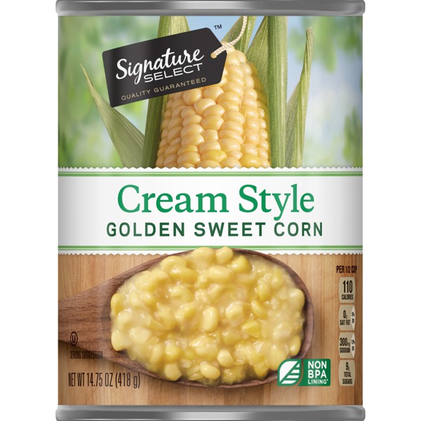 Signature Select CREAM STYLE GOLDEN SWEET CORN - 1Source