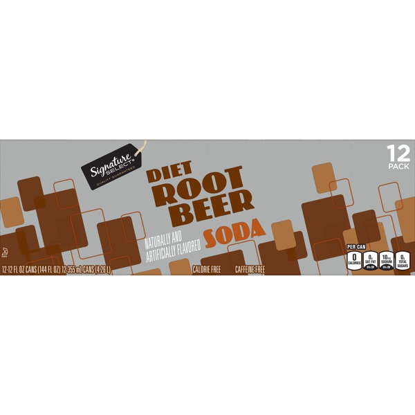 Signature Select DIET ROOT BEER SODA - 1Source
