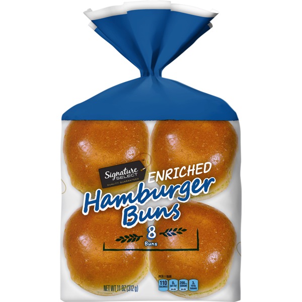 ENRICHED HAMBURGER BUNS - 1Source