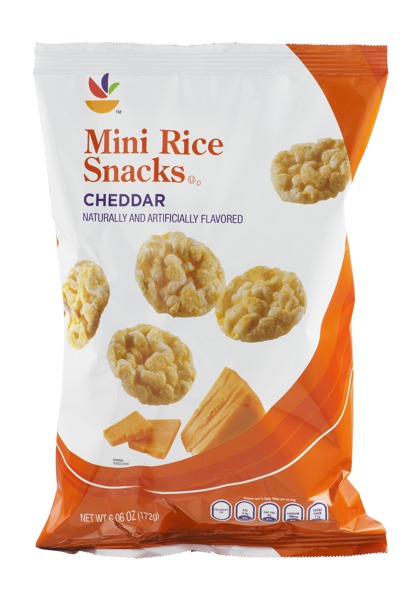 Ahold Mini Rice Snacks Cheddar - 1Source