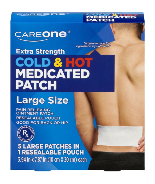 Careone Extra Strength Cold & Hot Medicated Patch Large 5 CT - 1Source