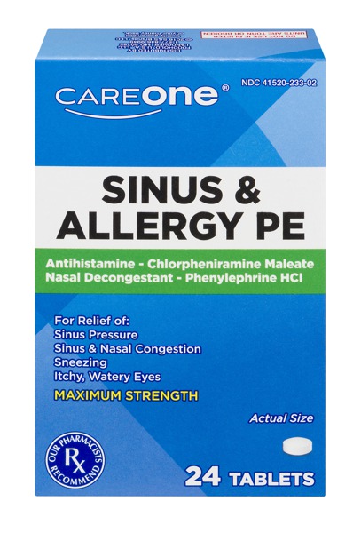 Careone Sinus & Allergy PE Maximum Strength - 24 CT - 1Source