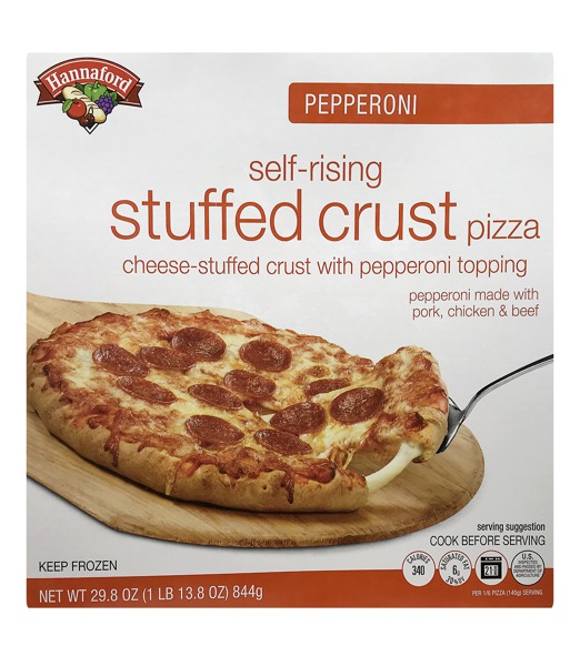 Hannaford Self-Rising Stuffed Crust Pizza Pepperoni - 1Source