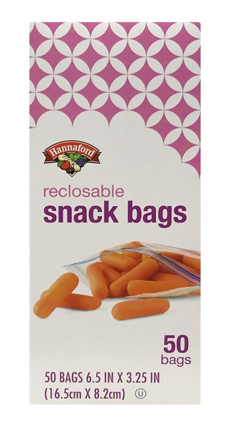 Hannaford Reclosable Snack Bags - 1Source