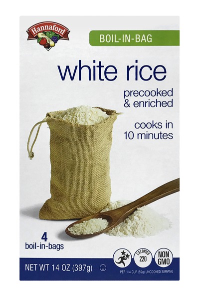 Hannaford Precooked & Enriched White Rice - 1Source