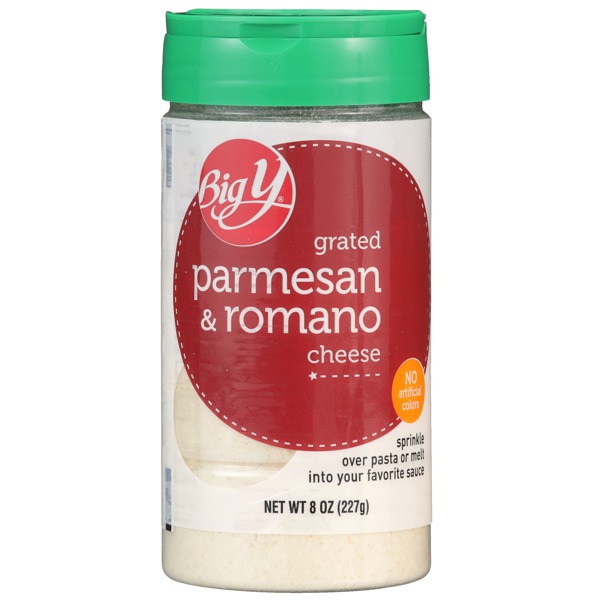 Big Y GRATED PARMESAN & ROMANO CHEESE - 1Source