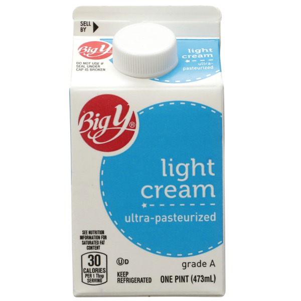 Big Y ULTRA-PASTEURIZED LIGHT CREAM - 1Source