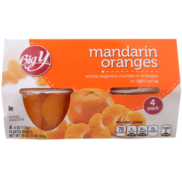 WHOLE SEGMENT MANDARIN ORANGES IN LIGHT SYRUP - 1Source
