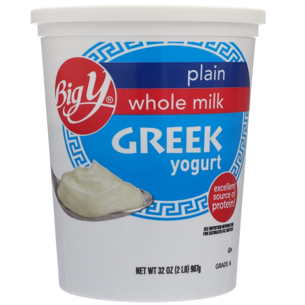 Big Y PLAIN WHOLE MILK GREEK YOGURT - 1Source