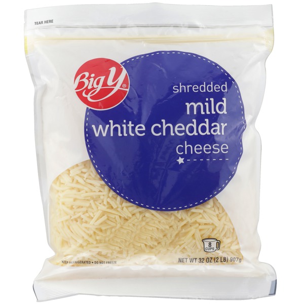 SHREDDED MILD WHITE CHEDDAR CHEESE - 1Source