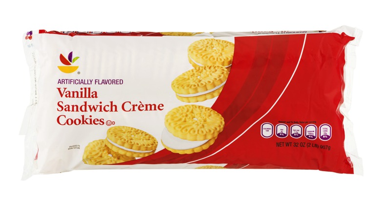 Ahold Vanilla Sandwich Creme Cookies - 1Source