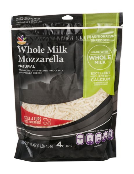 Ahold Traditionally Shredded Cheese Whole Milk Mozzarella - 1Source