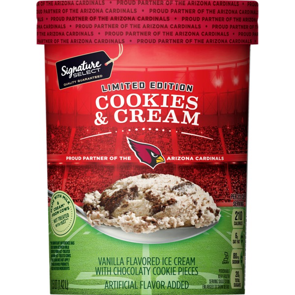 Signature Select LIMITED EDITION COOKIES & CREAM VANILLA FLAVORED ICE ...