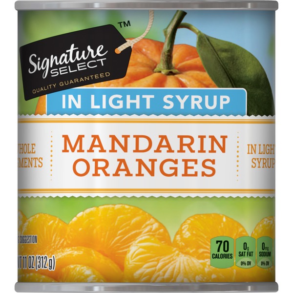 MANDARIN ORANGES IN LIGHT SYRUP - 1Source