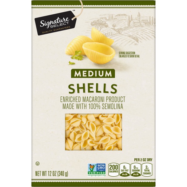 Signature Select MEDIUM SHELLS ENRICHED MACARONI PRODUCT - 1Source