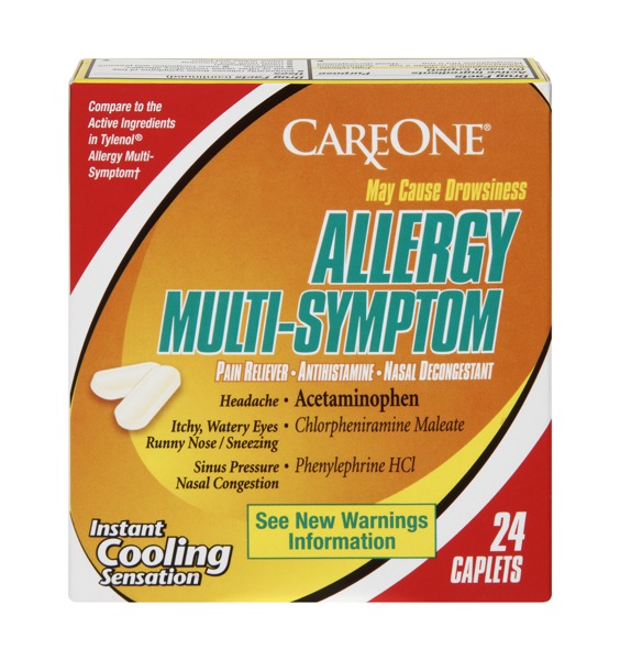 Careone Multi-Symptom Allergy Caplets - 24 CT - 1Source