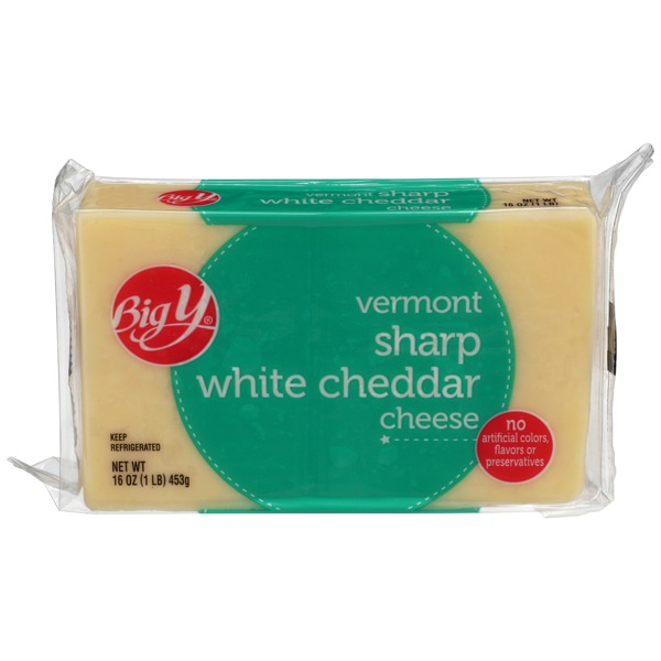 Big Y Vermont Sharp White Cheddar Cheese - 1Source
