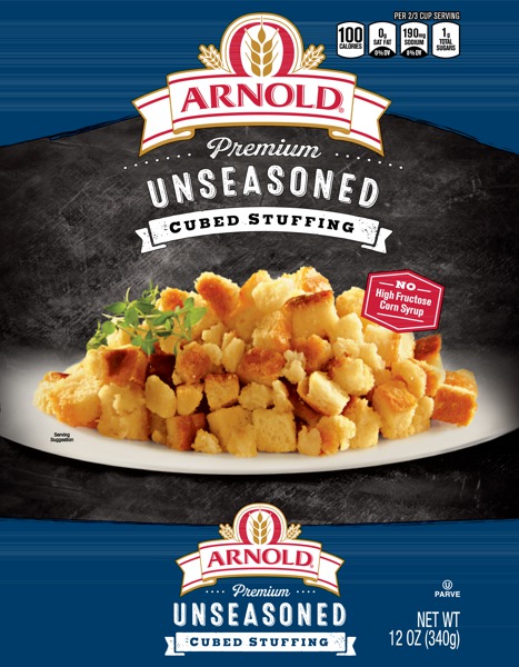 Arnold PREMIUM UNSEASONED CUBED STUFFING - 1Source