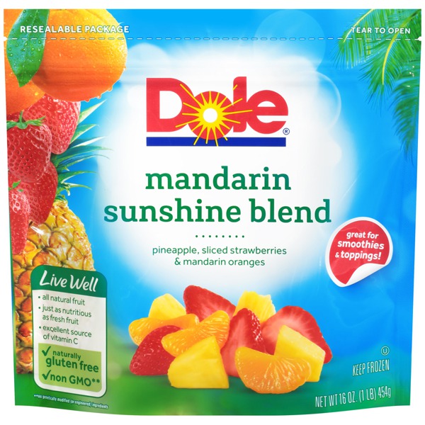 DOLE Frozen Fruit MANDARIN SUNSHINE BLEND - 1Source
