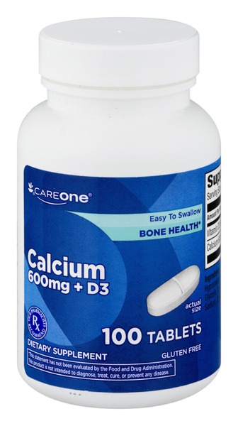 Careone Calcium Tablets Bone Health 600Mg + D3 - 1Source