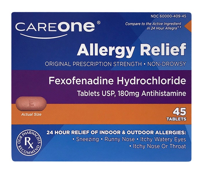 Careone Allergy Relief Fexofenadine Hydrochloride Tablets - 1Source