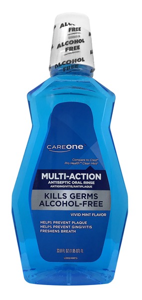 Careone Multi-Action Antiseptic Oral Rinse Vivid Mint - 1Source