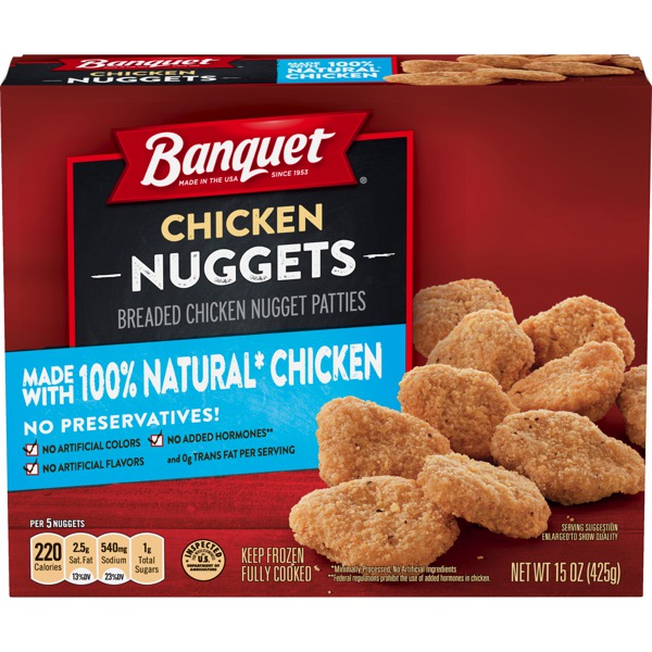 CHICKEN NUGGETS, BREADED CHICKEN NUGGET PATTIES - 1Source
