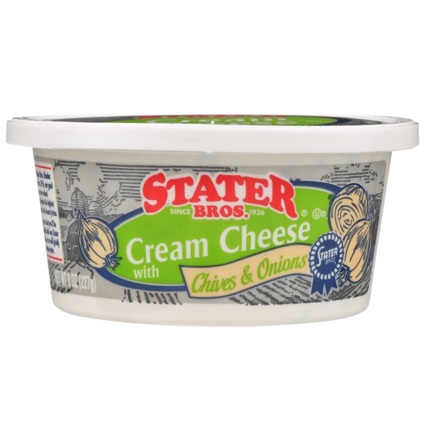 Stater Bros. Cream Cheese With Chives & Onions - 1Source