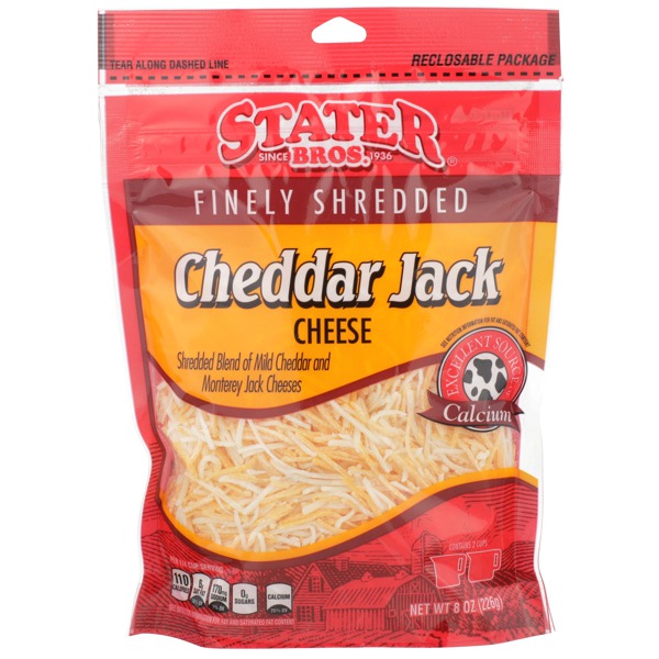 Stater Bros. Finely Shredded Cheddar Jack Cheese - 1Source