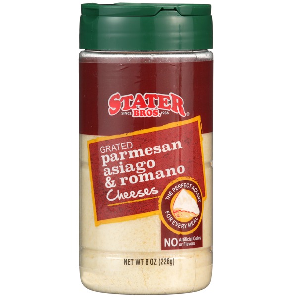 Stater Bros.Grated Parmesan Asiago & Romano Cheese - 1Source