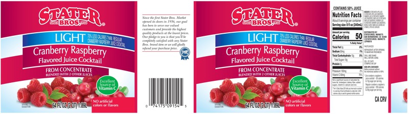 Light Cranberry Raspberry Flavored Juice Cocktail From Concentrate - 1Source