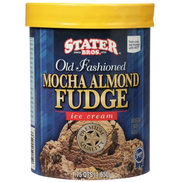 Stater Bros. Old Fashioned Mocha Almond Fudge Ice Cream - 1Source
