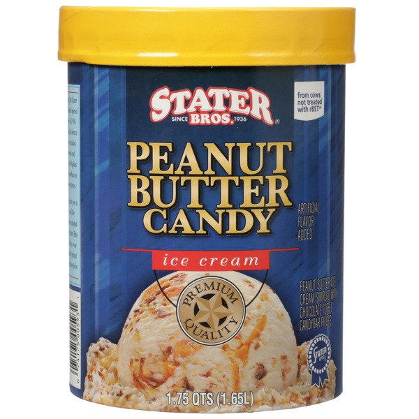 Stater Bros. Peanut Butter Ice Cream Swirled With Chocolate Toffee ...