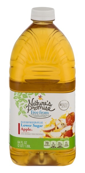 Nature'S Promise Lower Sugar Apple Juice - 1Source