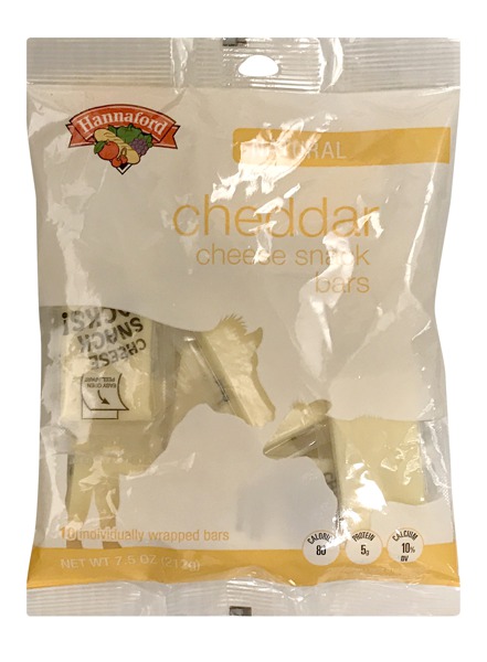 Hannaford Natural Cheddar Cheese Snack Bars - 1Source